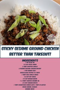 Sticky Sesame Ground Chicken – Better Than Takeout! – LITTLE MESSY KITCHEN